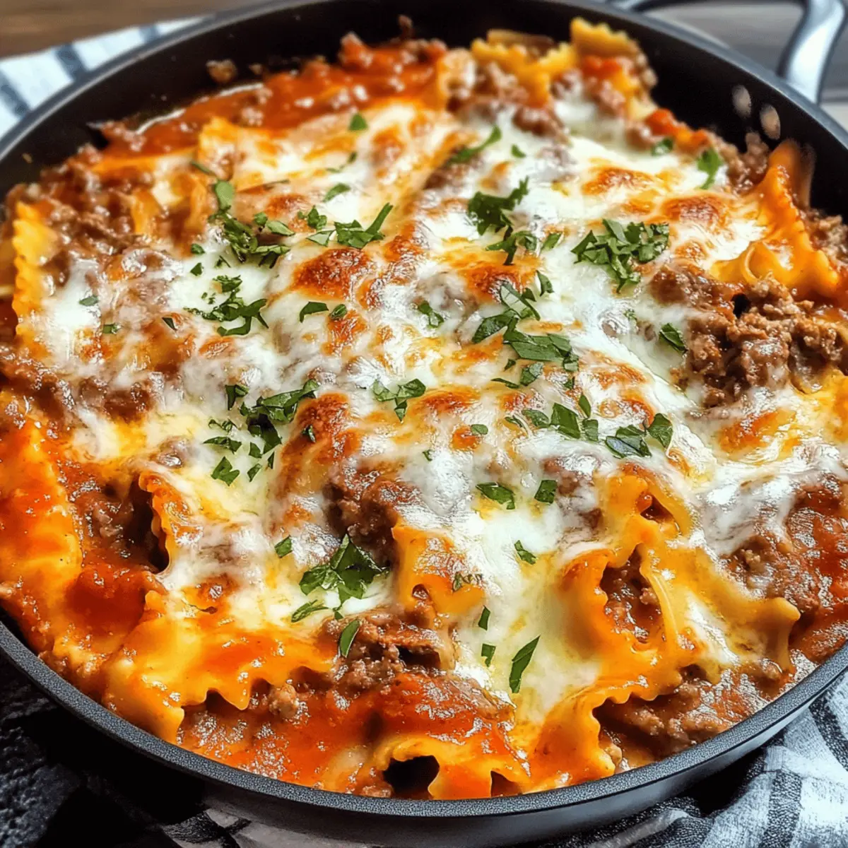 Easy One Pot Lasagna Pasta: Delicious & Gooey